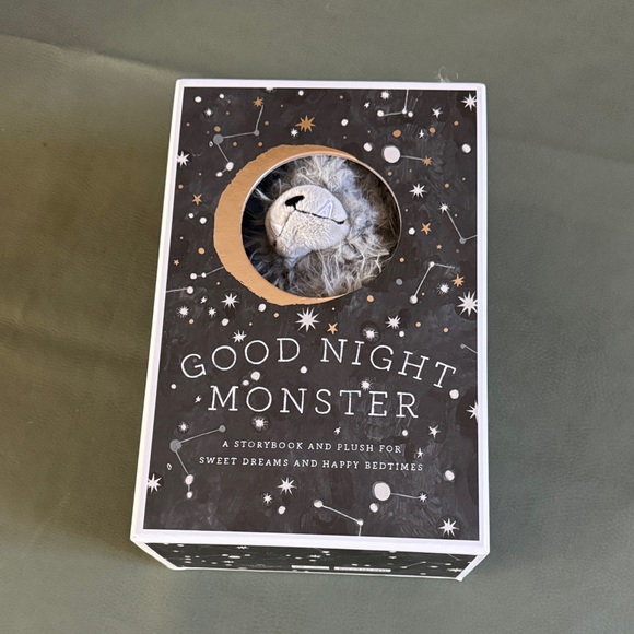 Toys | Good Night Monster Gift Set Gray Plush And Bedtime Book | Poshmark